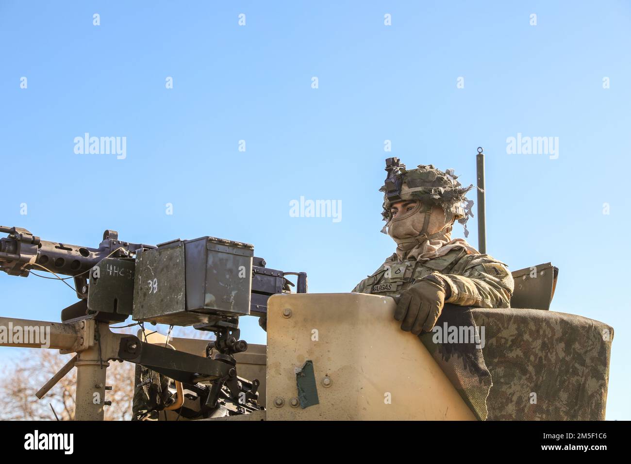 Pfc. Luis Vargas Díaz, a cavalry scout assigned to 2nd Battalion 34th ...