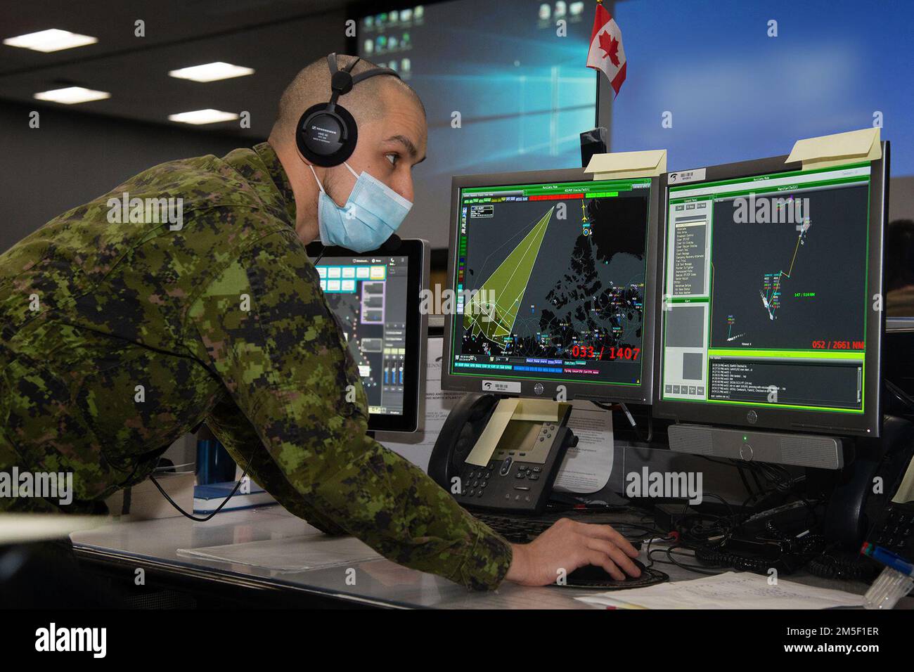 Members of the Canadian Air Defence Sector in 22 Wing, North Bay ...