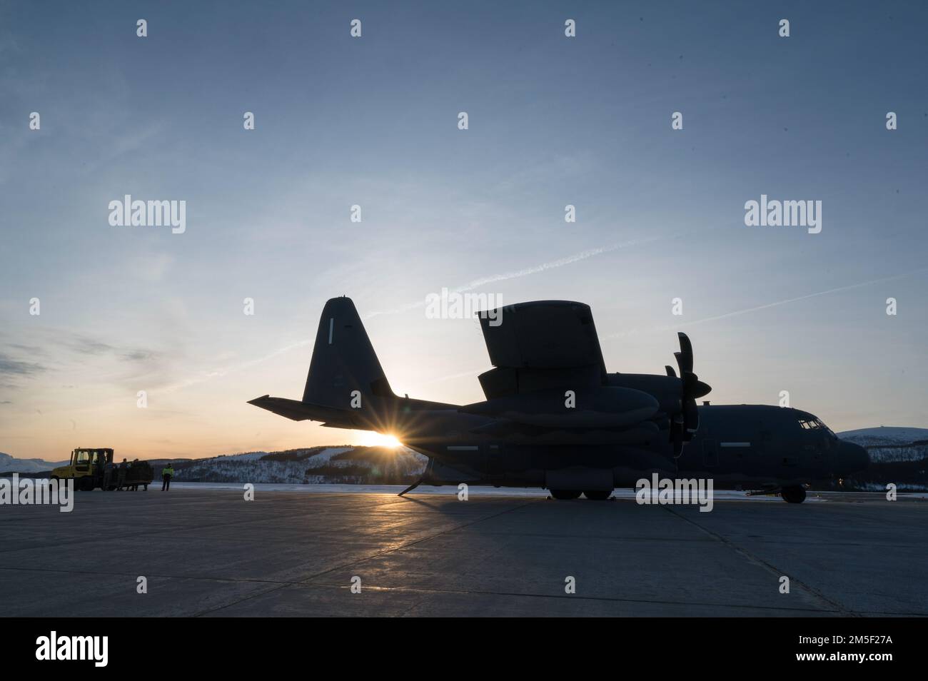 A U.S. Air Force MC-130J Commando II assigned to the 352d Special ...