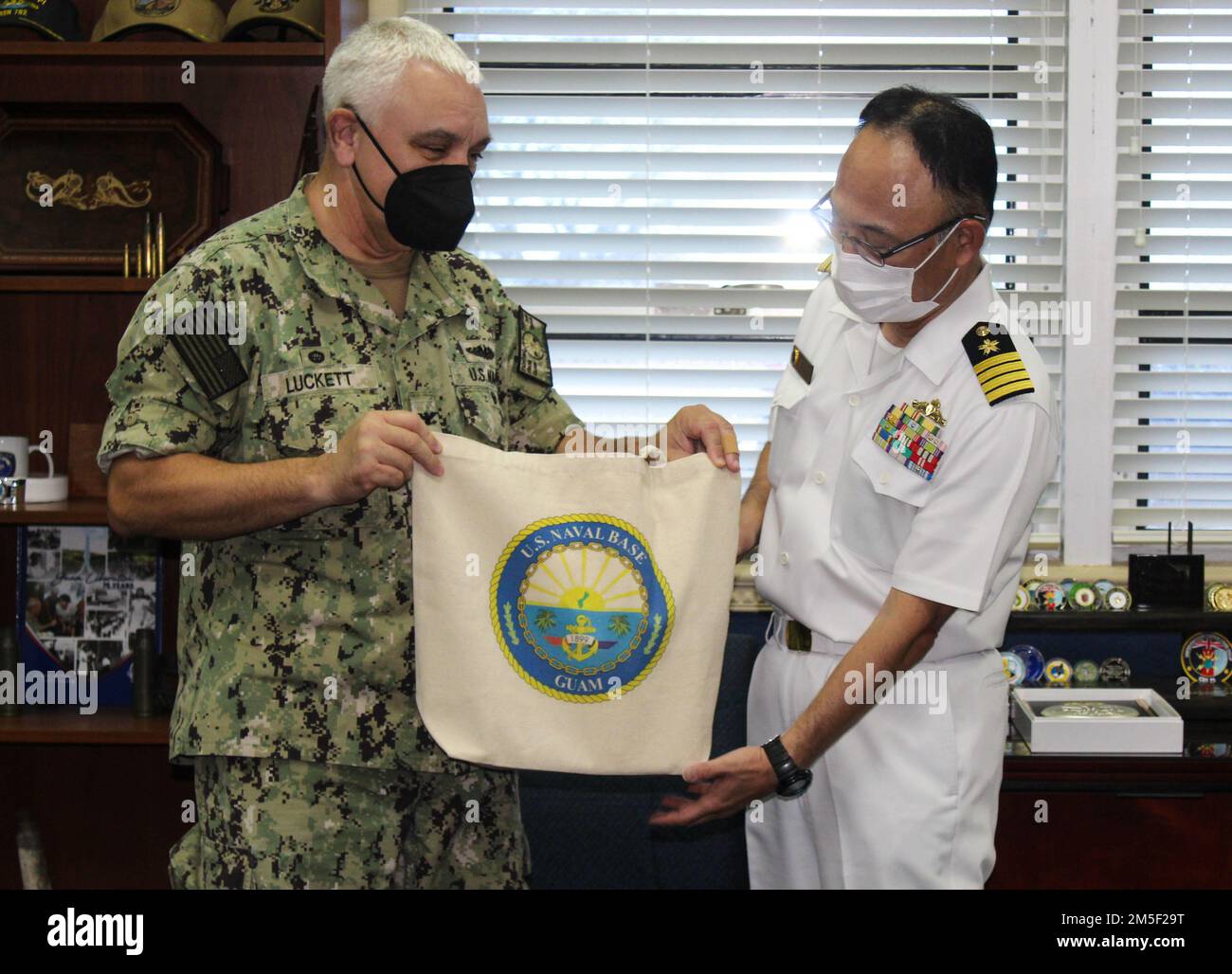 NAVAL BASE GUAM (March 9, 2022) U.S. Naval Base Guam Commanding Officer ...