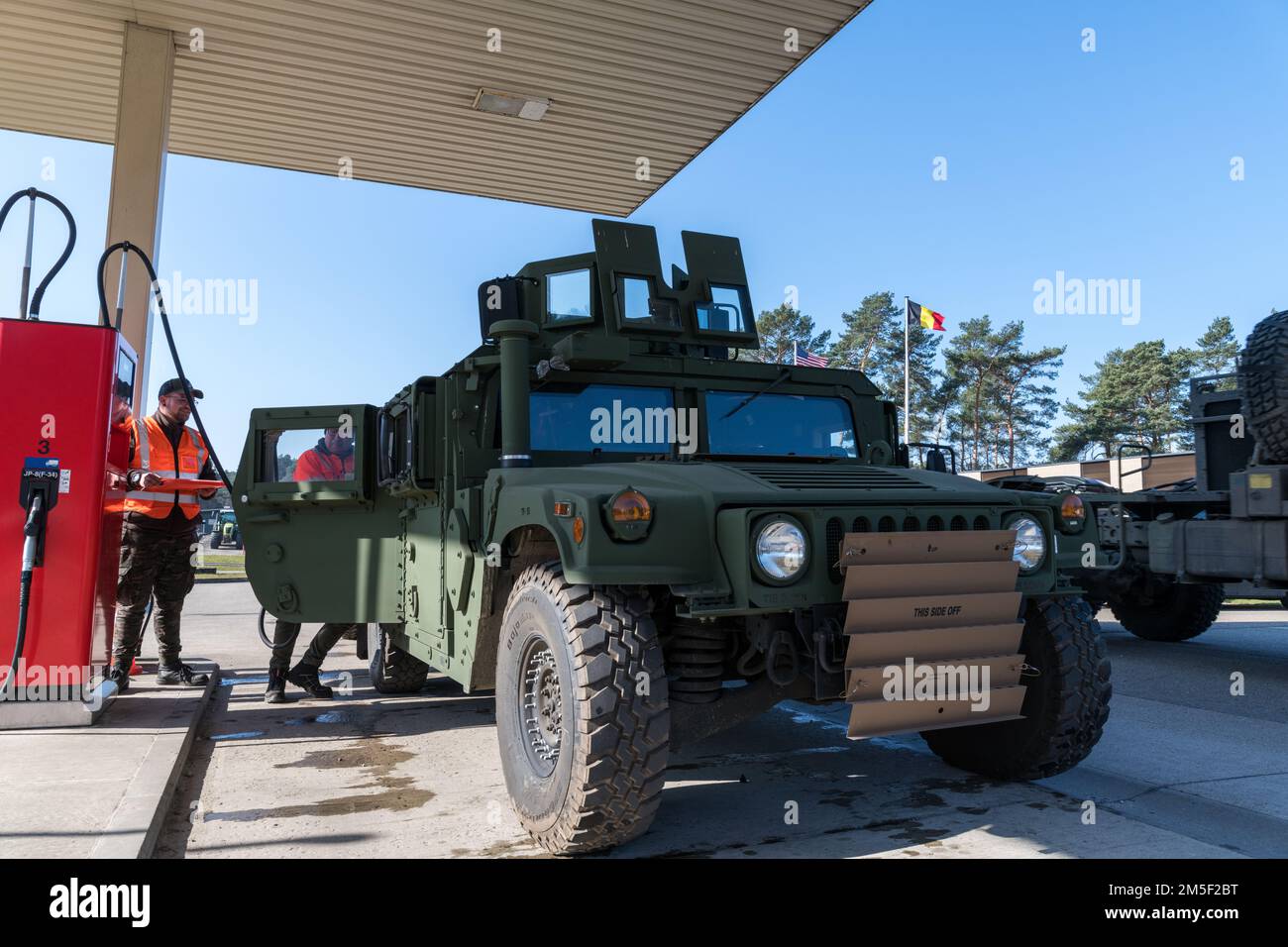 Belgian employees assigned to the 405th Army Field Support Brigade ...