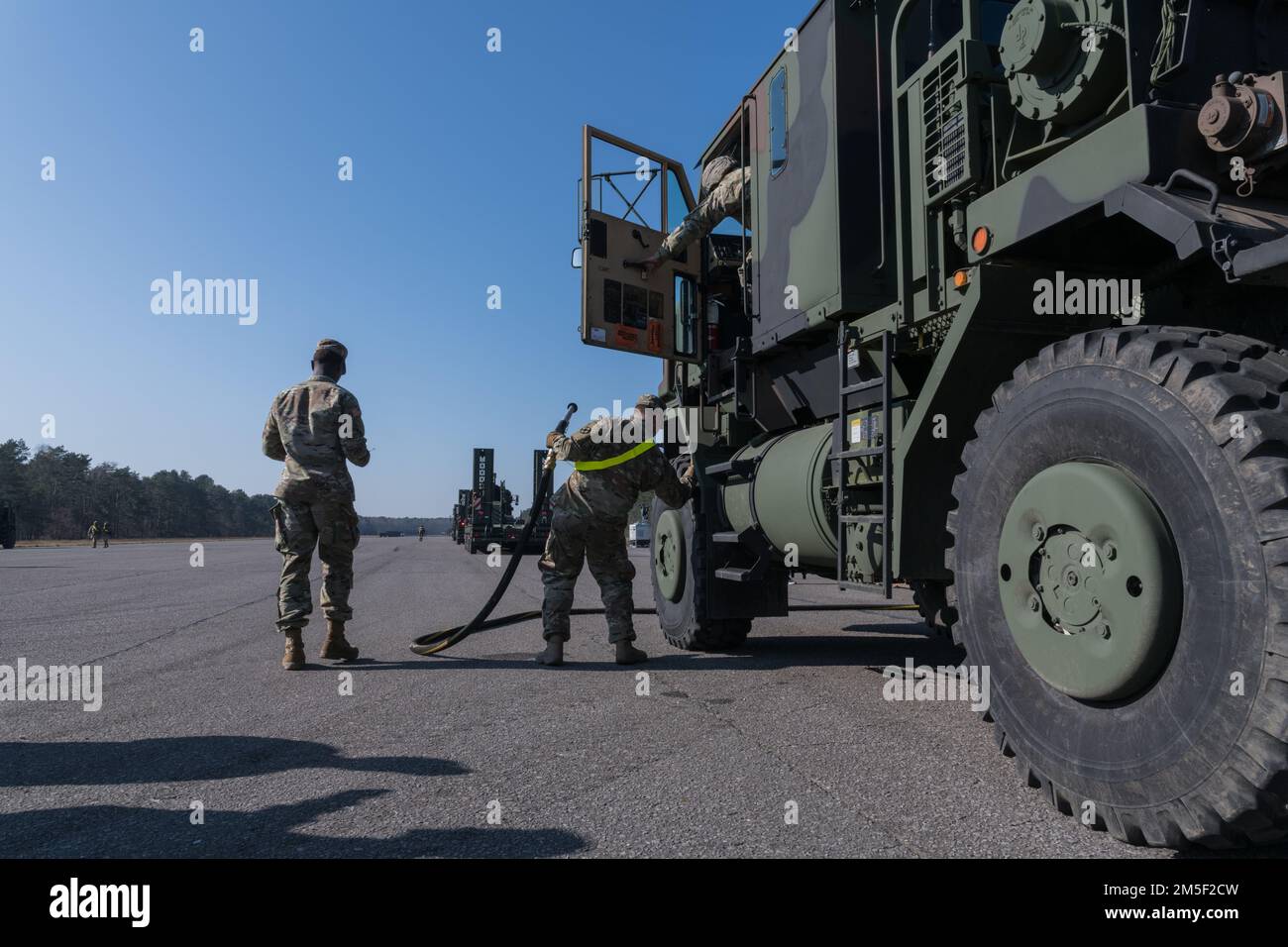 A U.S. Soldier assigned to the 96th Transportation Company, 13th ...