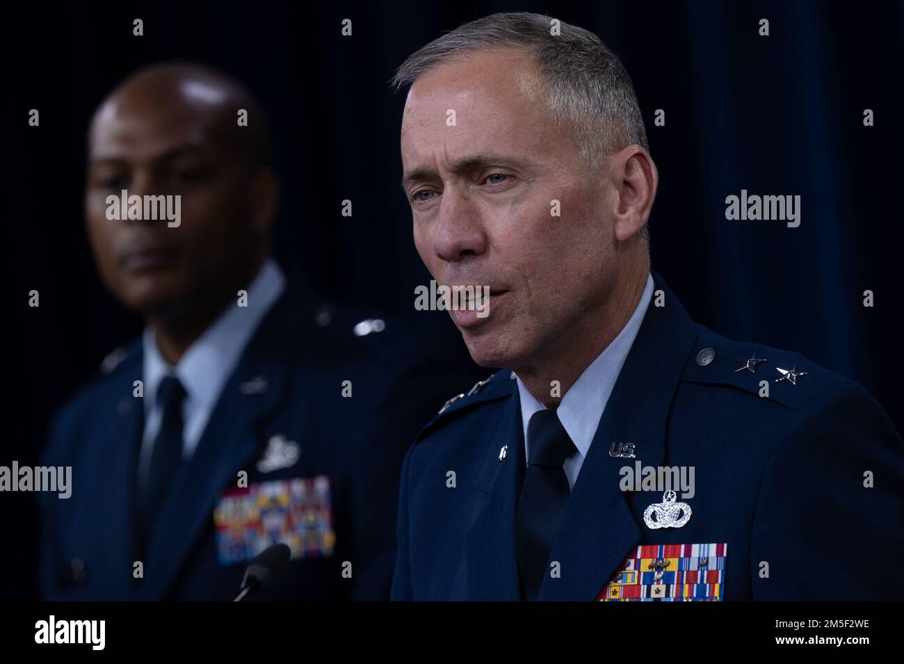 Air Force Maj. Gen. John T. Wilcox, commander, Air Force Installation ...