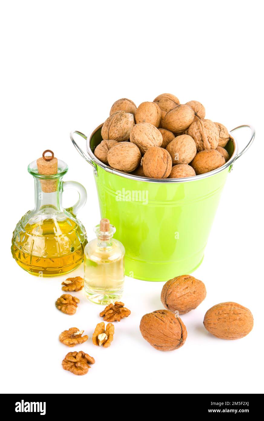 Nuts in a bucket Cut Out Stock Images & Pictures - Alamy