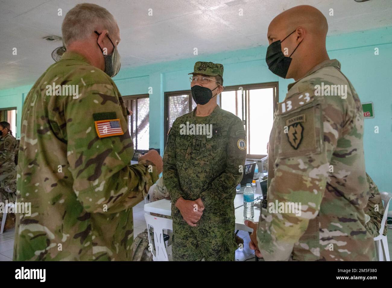 Philippine Army Brig. Gen. Alvin Flores, the Salaknib Exercise Director ...