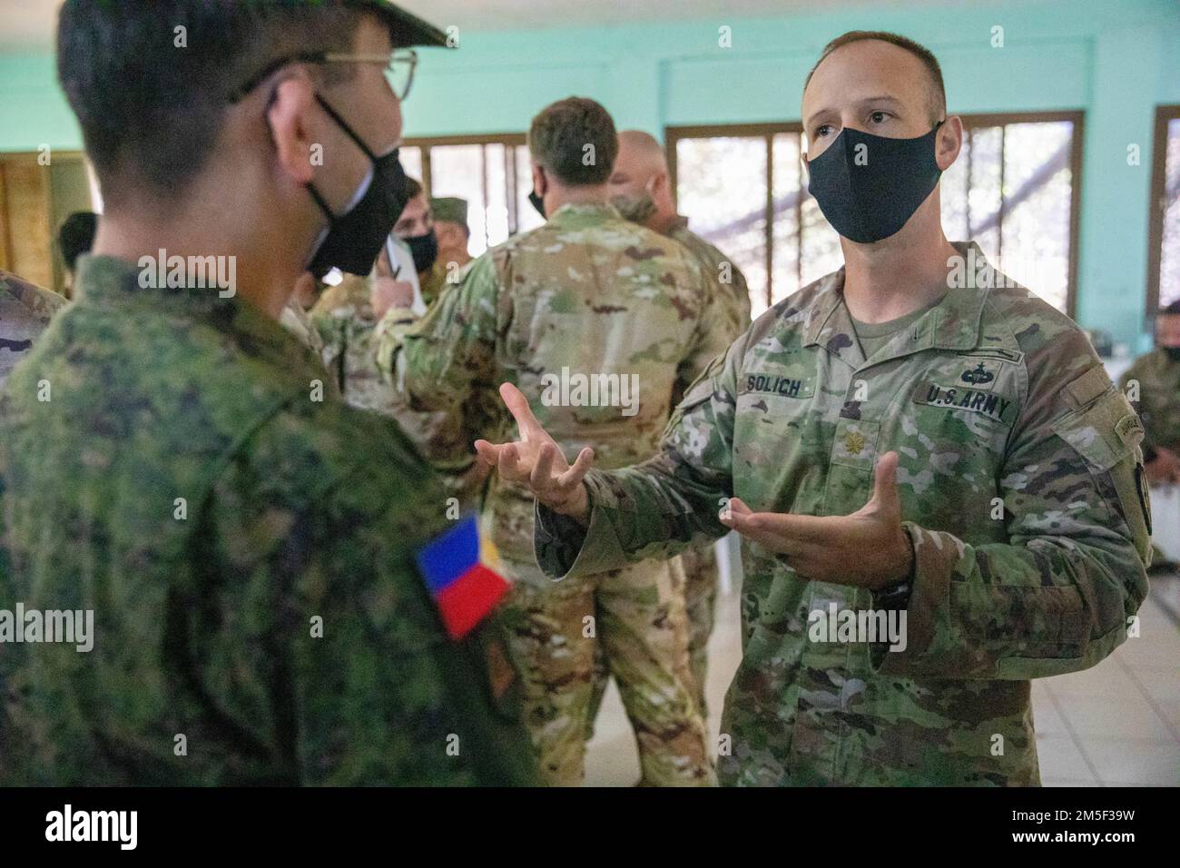 Philippine Army Brig. Gen. Alvin Flores, the Salaknib Exercise Director ...