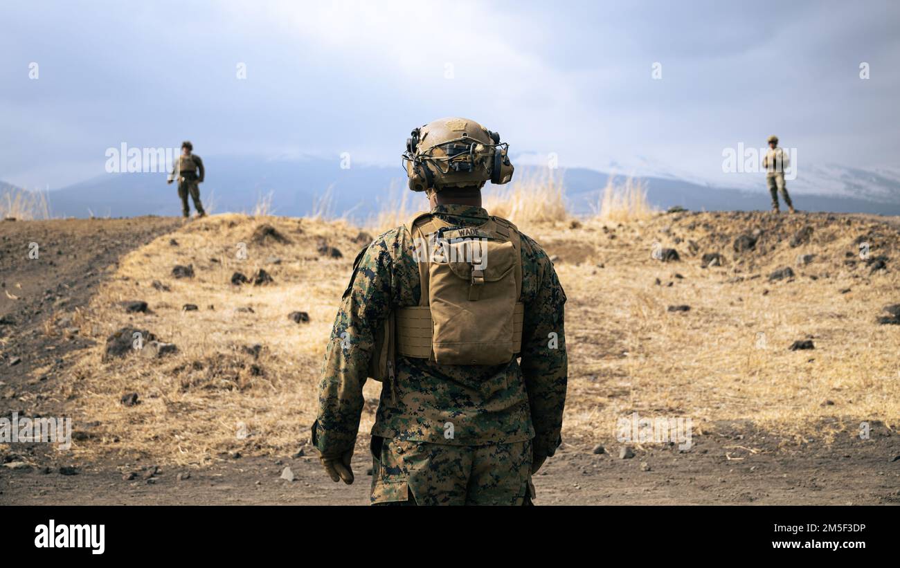 U.S. Marine Corps Sgt. Christian Wade, a machine gunner with Battalion ...