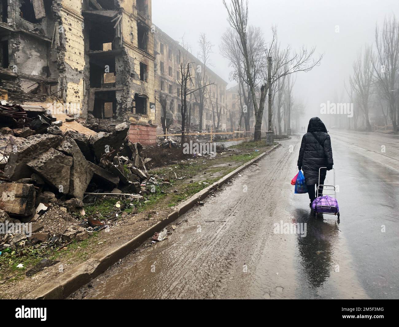 Views of Mariupol during a special military operation of the Russian ...