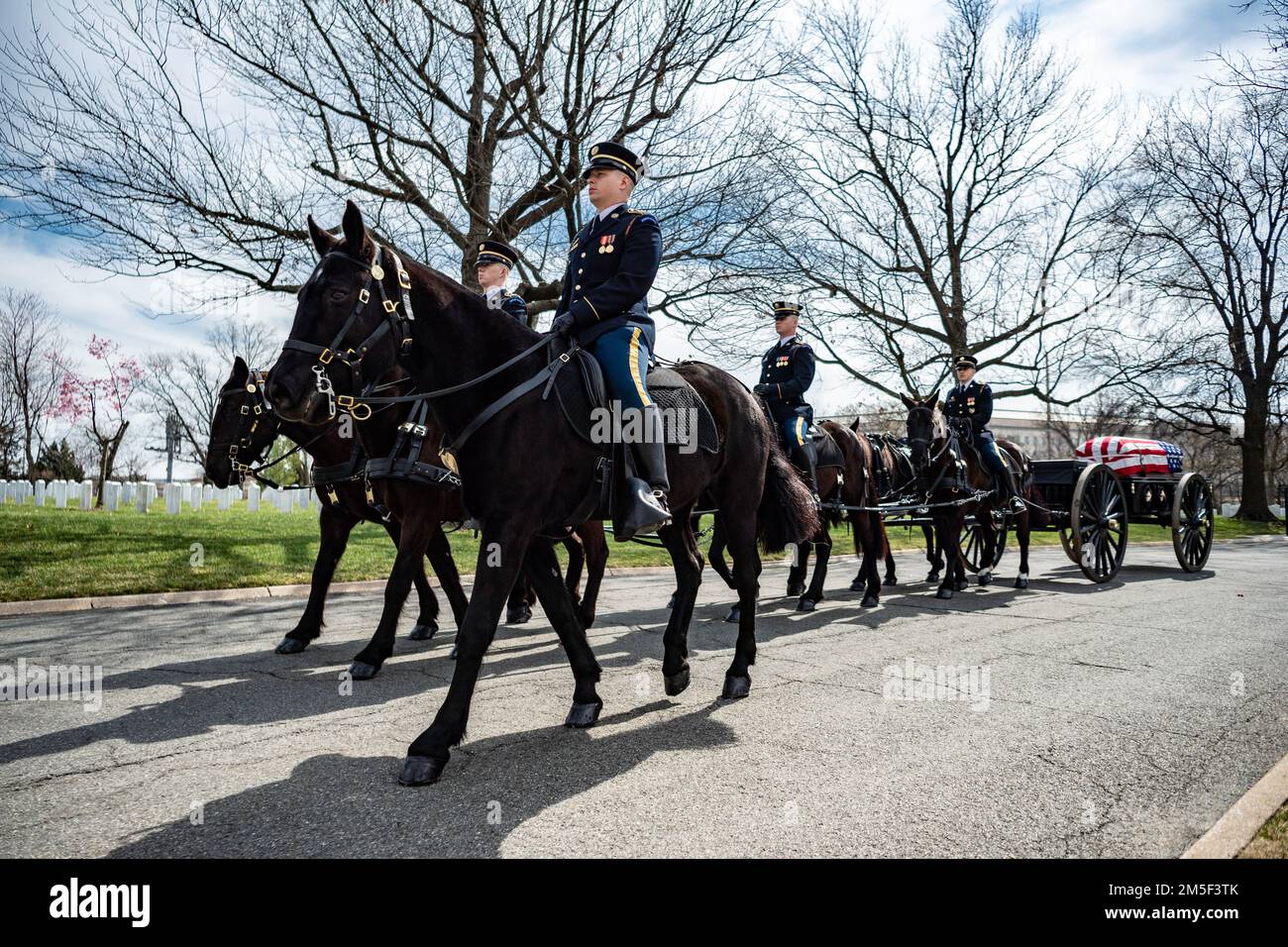 The 3d U.S. Infantry Regiment (The Old Guard) Caisson Platoon conducts ...