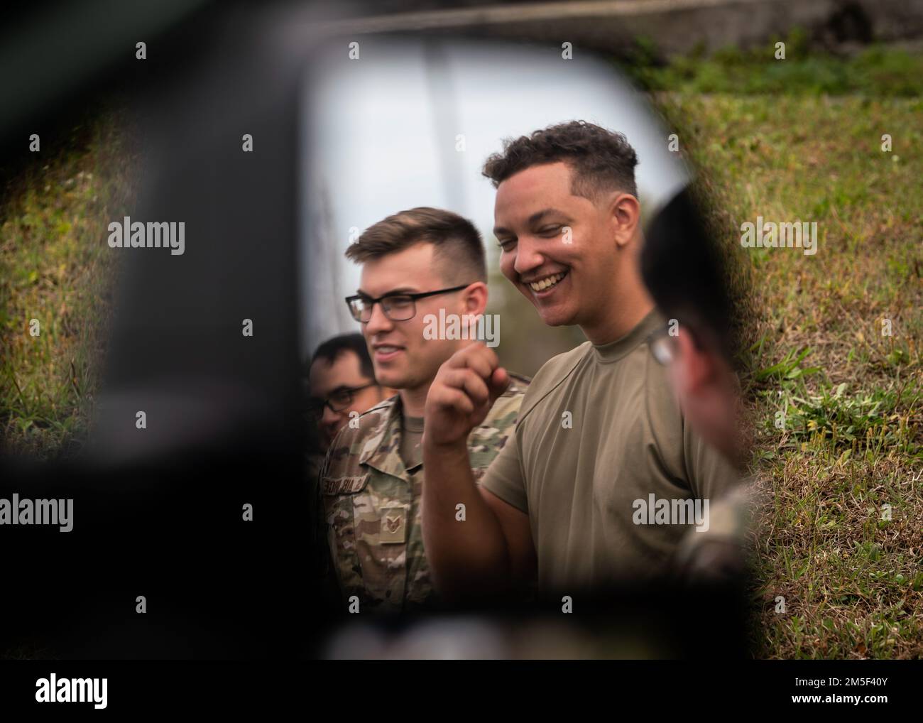 U.S. Airmen assigned to the 6th Communication Squadron Radio Frequency ...