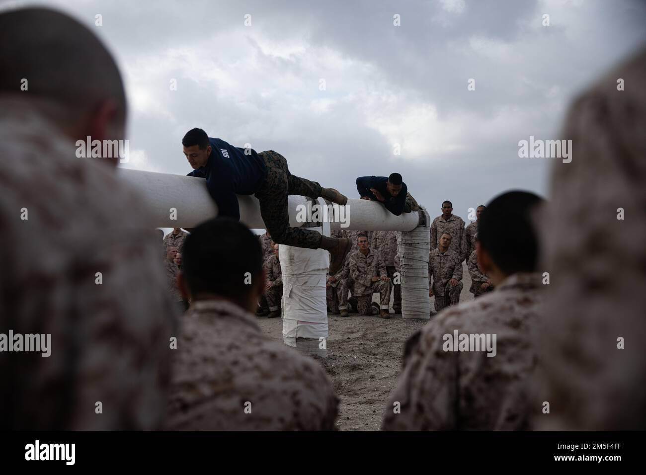 U.S. Marine Corps recruits with Kilo Company, 3rd Recruit Training ...