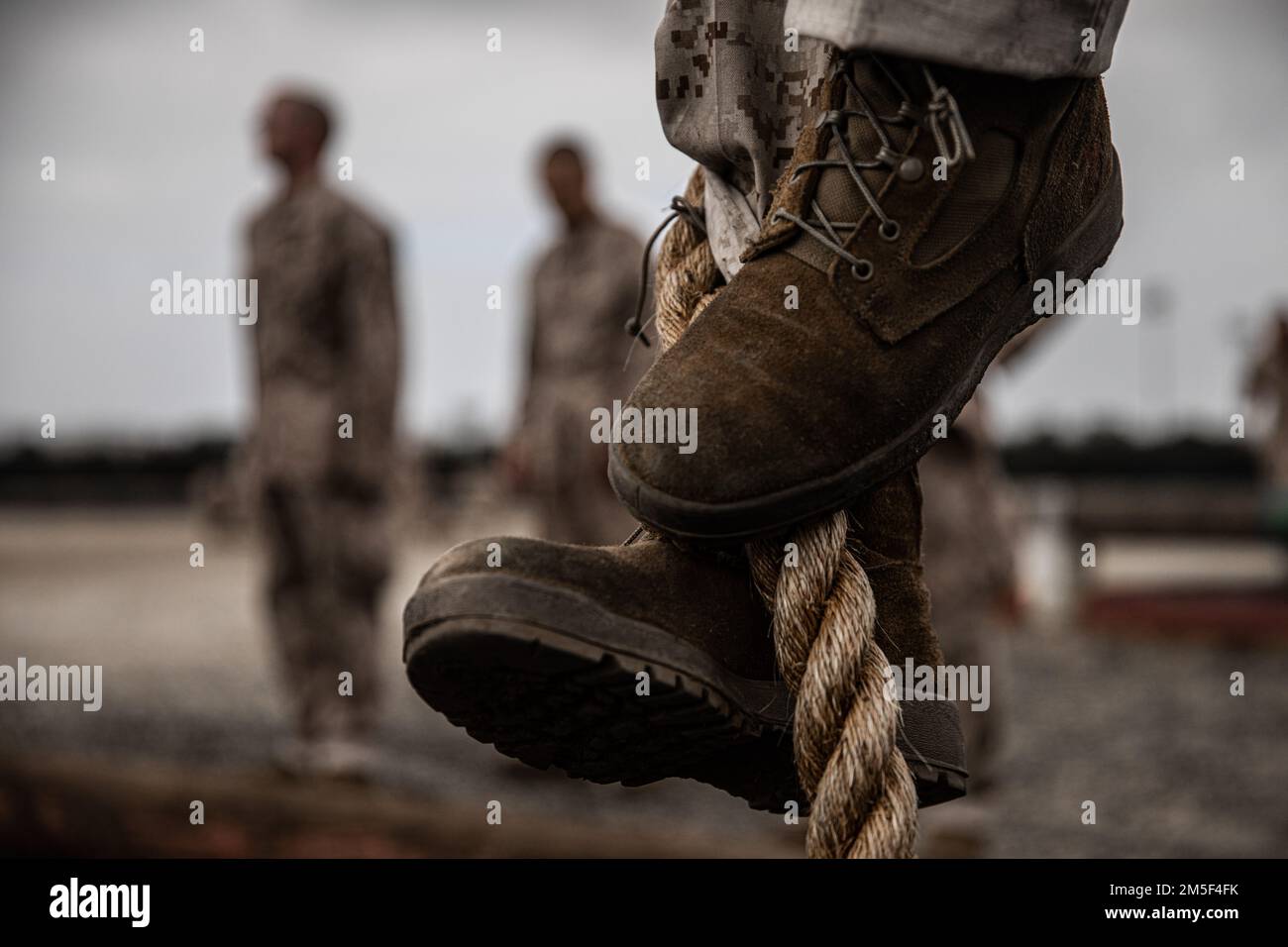 A U.S. Marine Corps Recruit with Kilo Company, 3rd Recruit Training ...