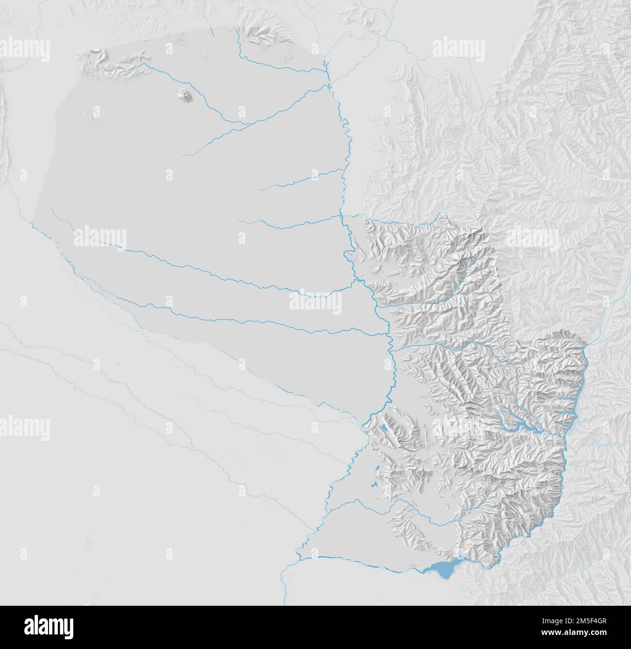 Shaded relief map hi-res stock photography and images - Alamy