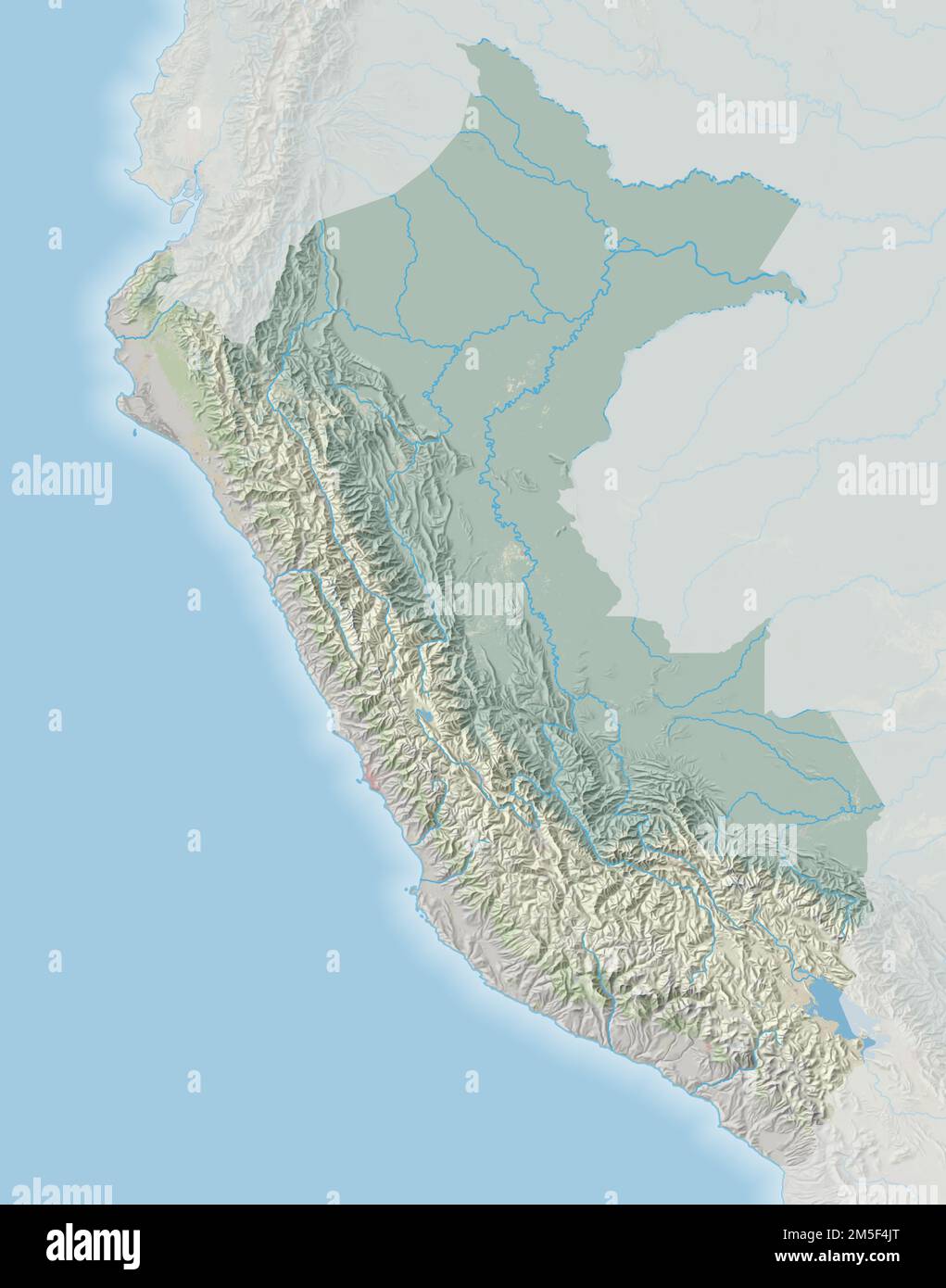 Peru Elevation Map