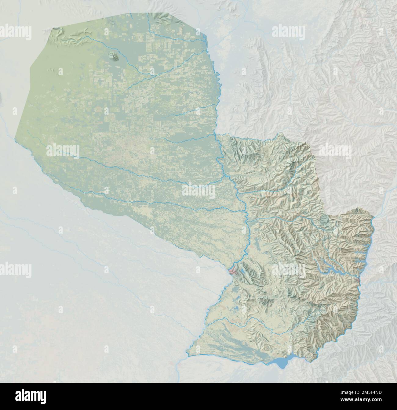 Map of paraguay hi-res stock photography and images - Alamy