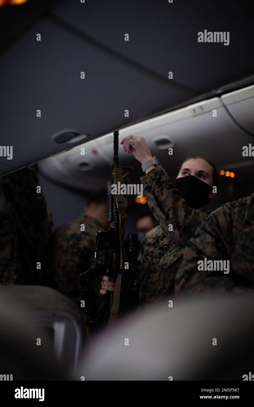 U.S. Marine Corps Capt. Annie Bruton, a staff judge advocate assigned ...