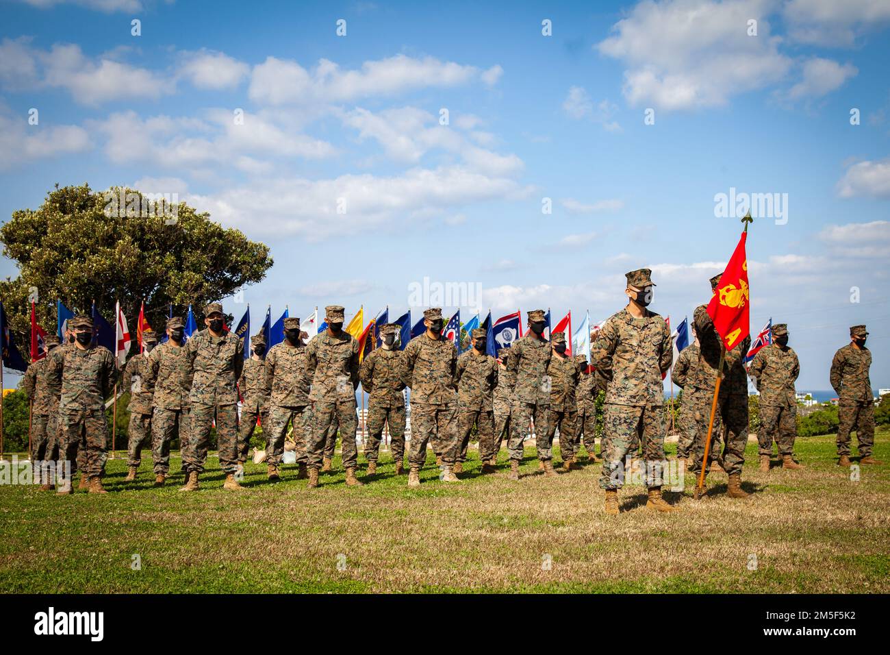 U.S. Marines with Alpha Company, Headquarters and Support Battalion ...