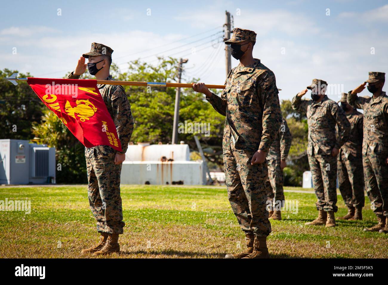 U.S. Marines with Alpha Company, Headquarters and Support Battalion ...