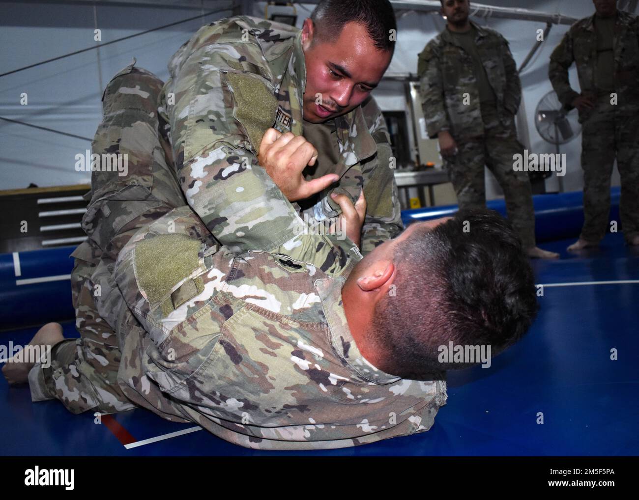 Tech. Sgt. Trey Trotter, 380th Security Forces Squadron, engages an ...