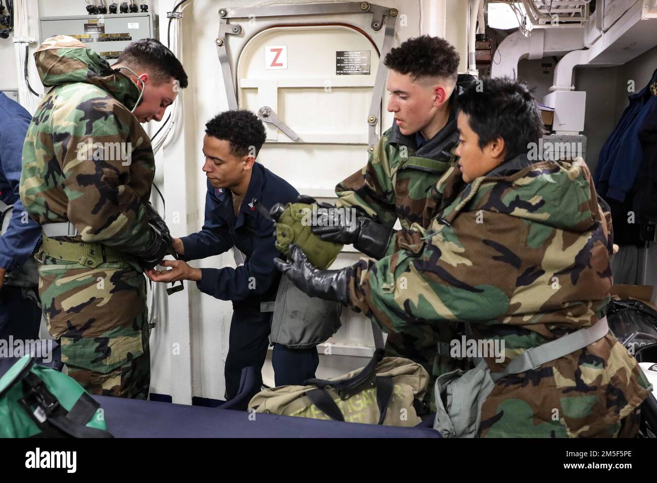 220310-N-UN585-1012 MEDITERRANEAN SEA (March 10, 2022) Sailors assigned ...