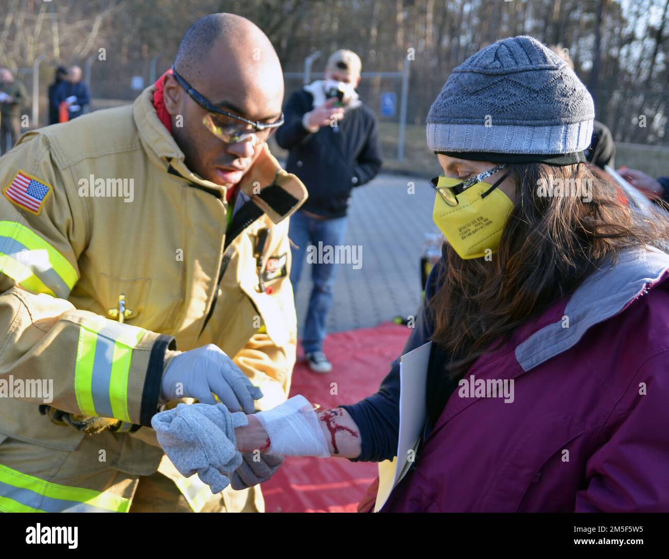 Airman 1st Class McCray from Kaiserslautern Military Community Fire ...