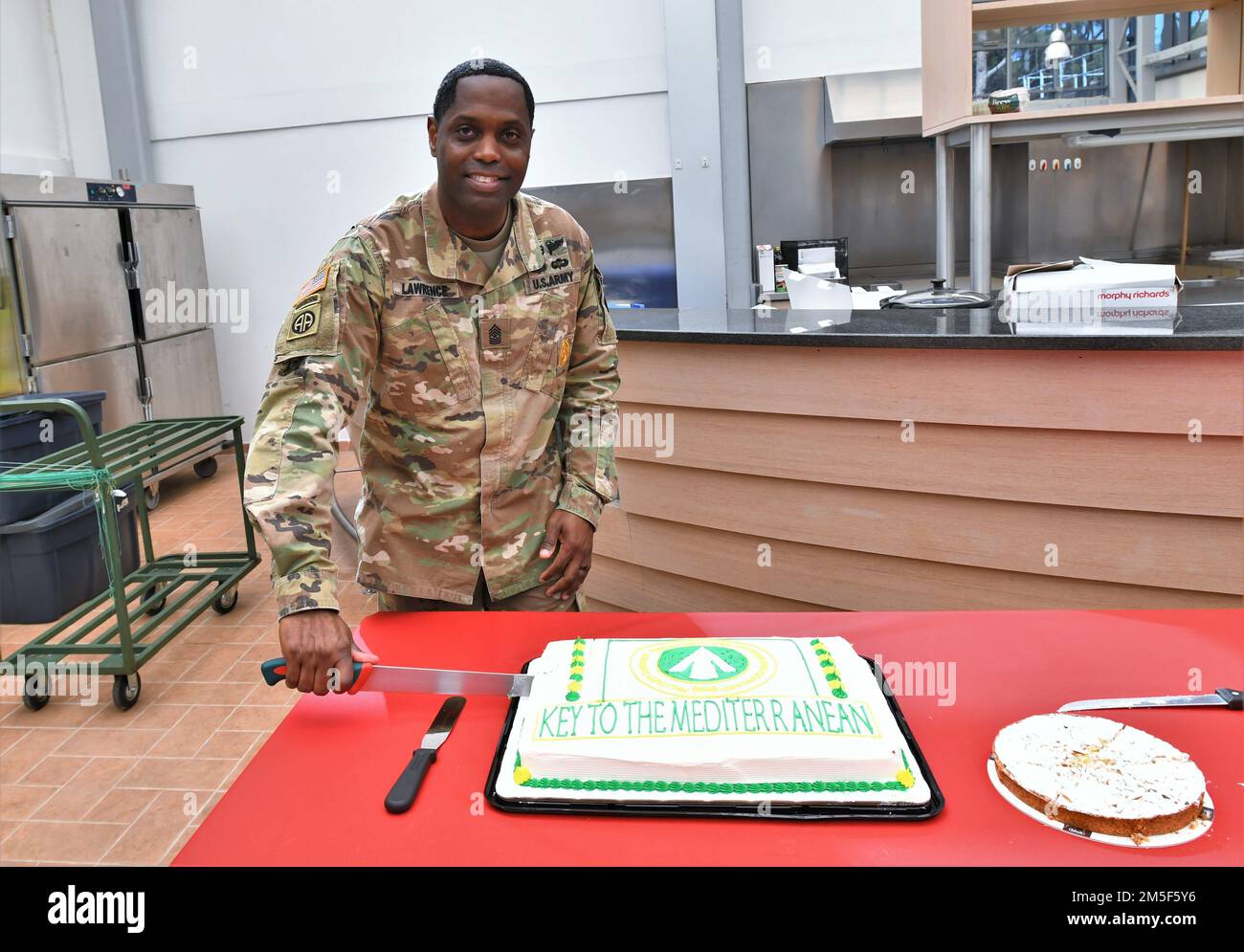 U.S. Army SGM Nicholson Lawrence from the 839th Transportation ...