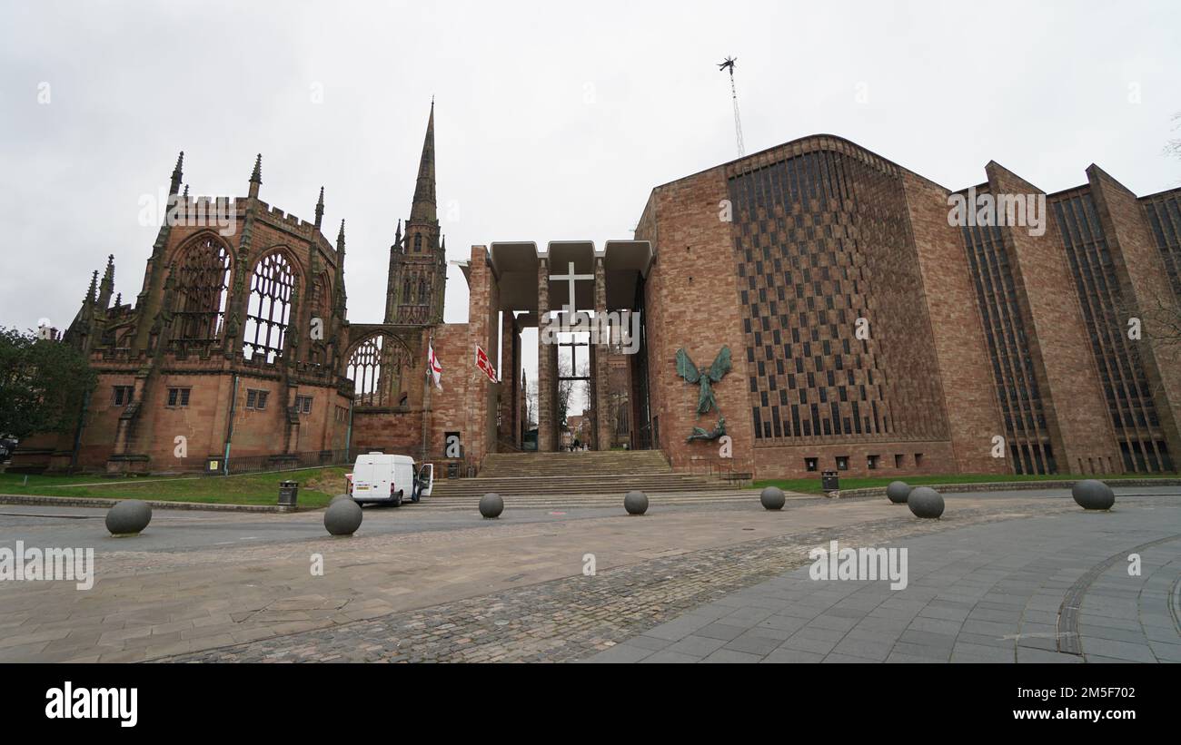 Coventry cathedral spire hi-res stock photography and images - Alamy