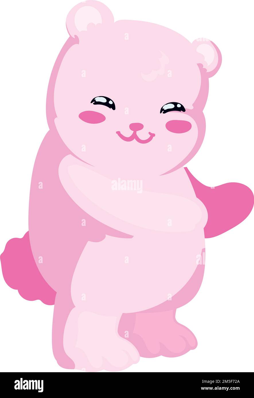 cute pink bear Stock Vector Image & Art - Alamy
