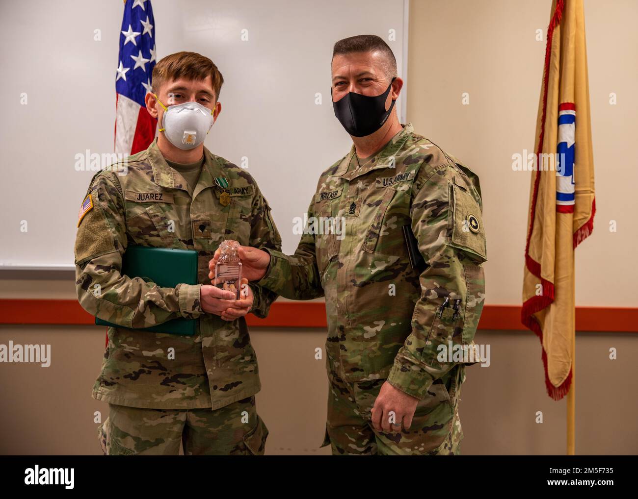 Spc. Steven Juarez, representing the 312th Human Resources Company, is ...