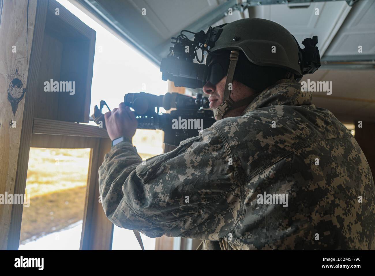 A Soldier from the 2nd Brigade Combat Team, 10th Mountain Division ...
