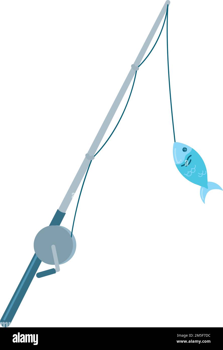 fish rod design Stock Vector Image & Art - Alamy