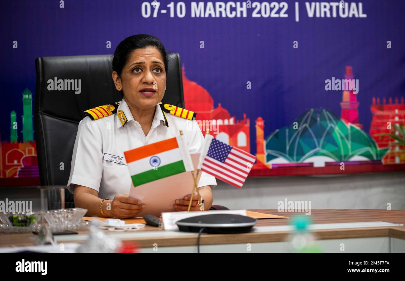 220310-N-XC372-1016 NEW DELHI (Mar. 10, 2022) Surg Capt Diviya Gautam ...