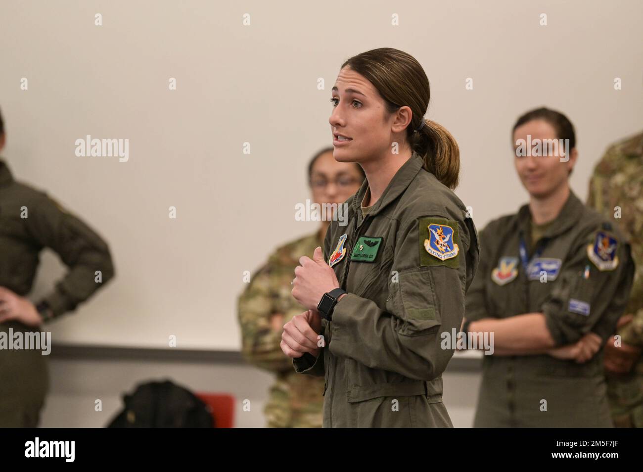 U.S. Air Force Staff Sgt. Lauren Kelly, 41st Rescue Squadron HH-60W ...