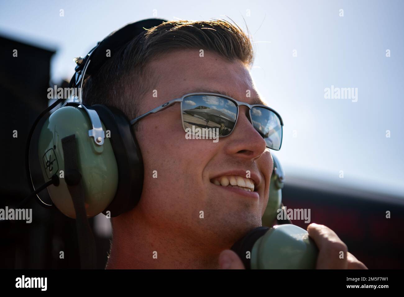 U.S. Air Force Senior Airman Adam Lehman, 355th Expeditionary Fighter ...