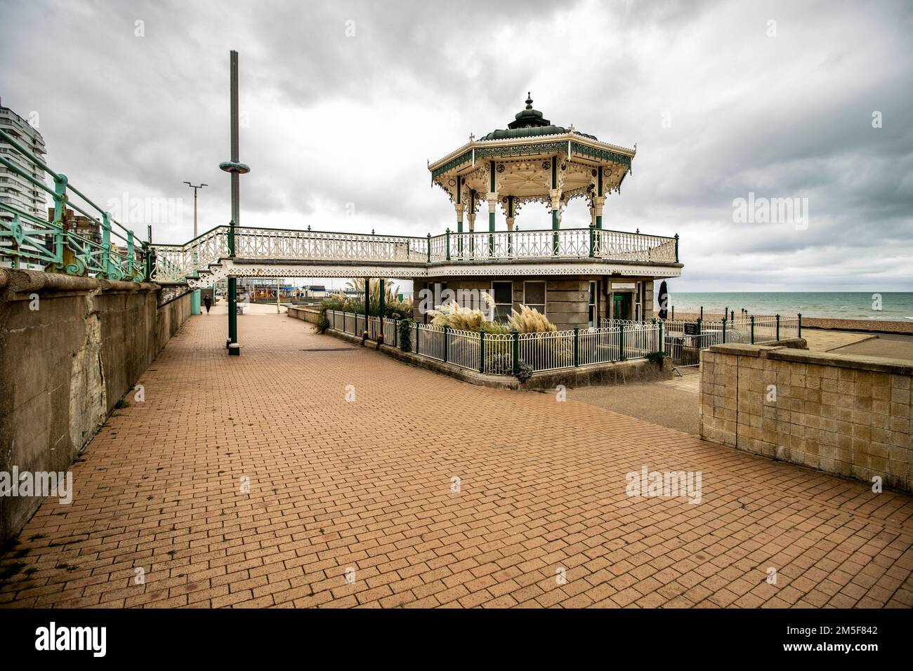 Romantic ornate Brighton (Sussex, England, Europe ) seafront ...