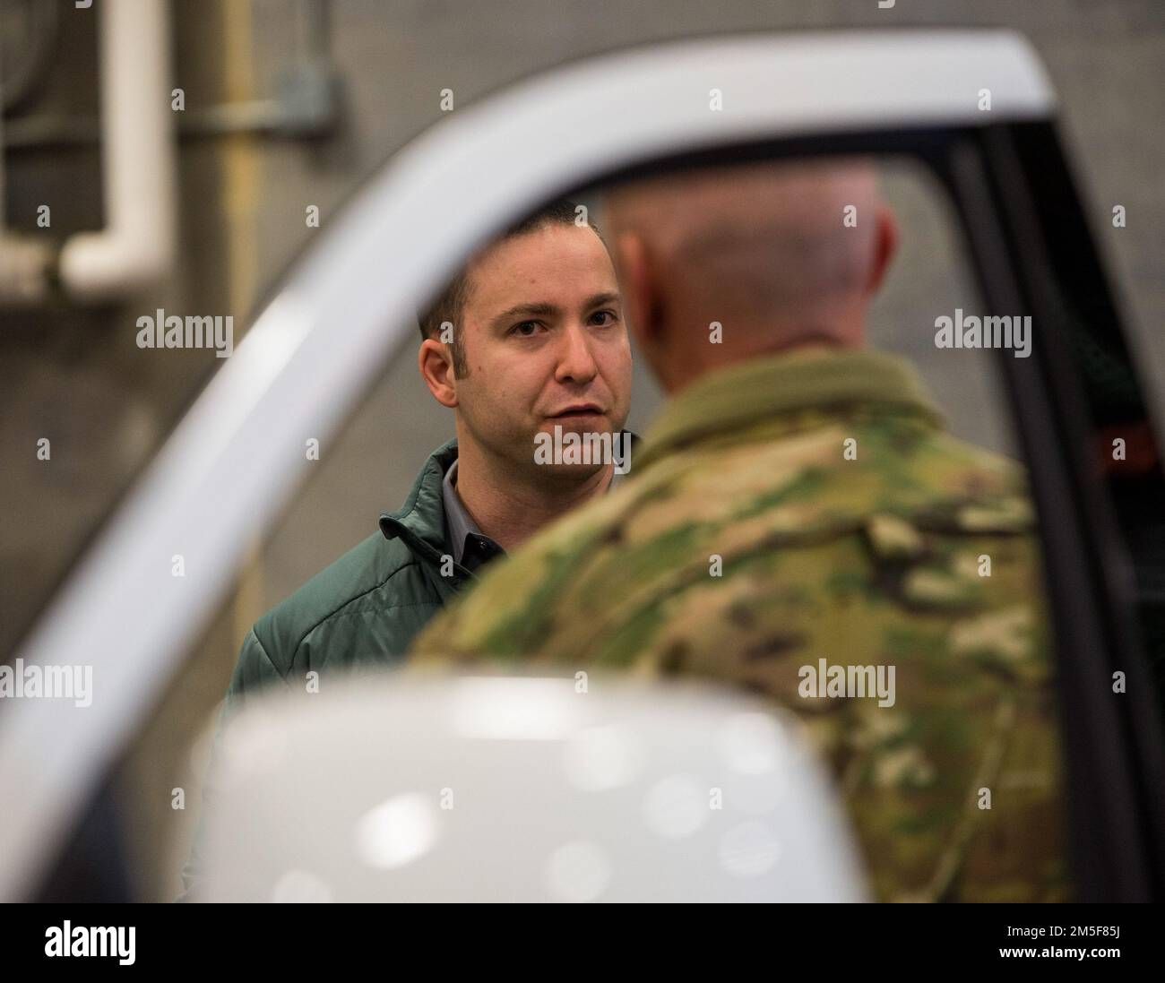 Chief Master Sgt. David Flosi, Air Force Materiel Command command chief ...