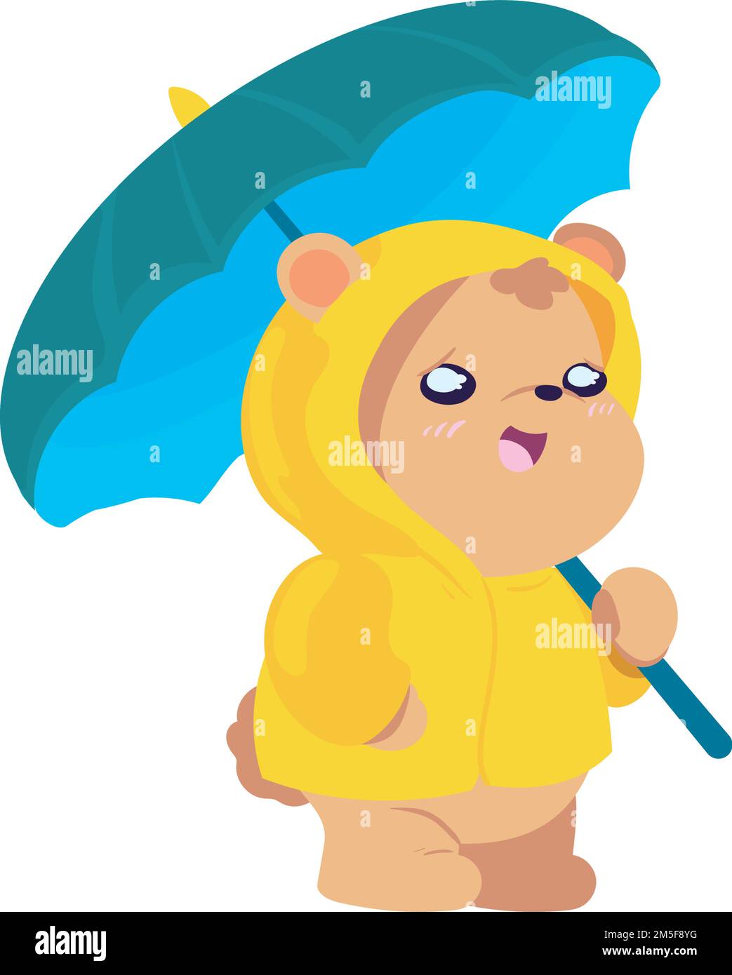 bear in raincoat Stock Vector Image & Art - Alamy