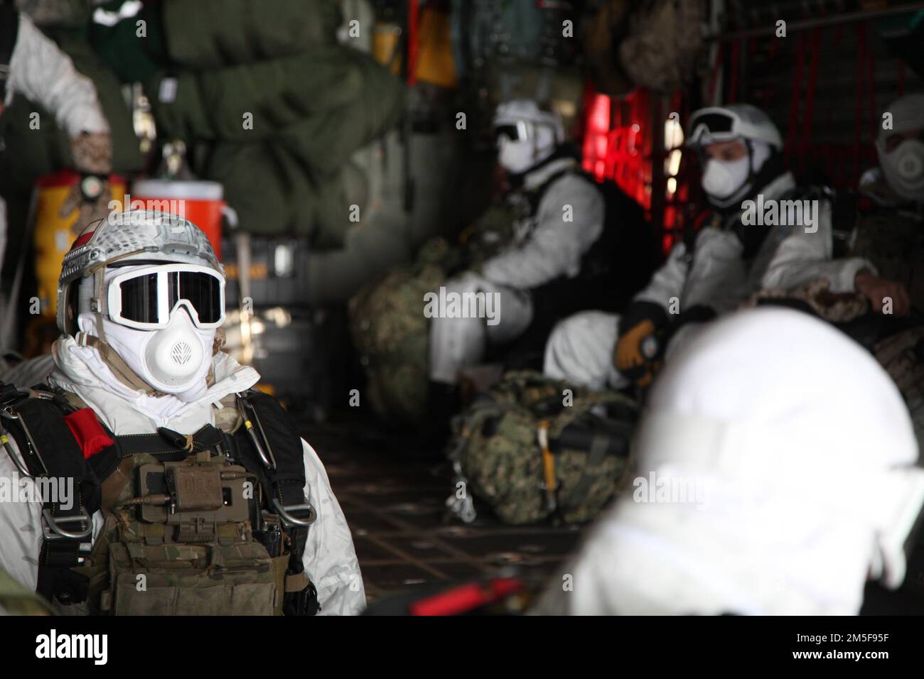 U.S. Navy SEALs prepare to conduct High Altitude Low Opening (HALO ...