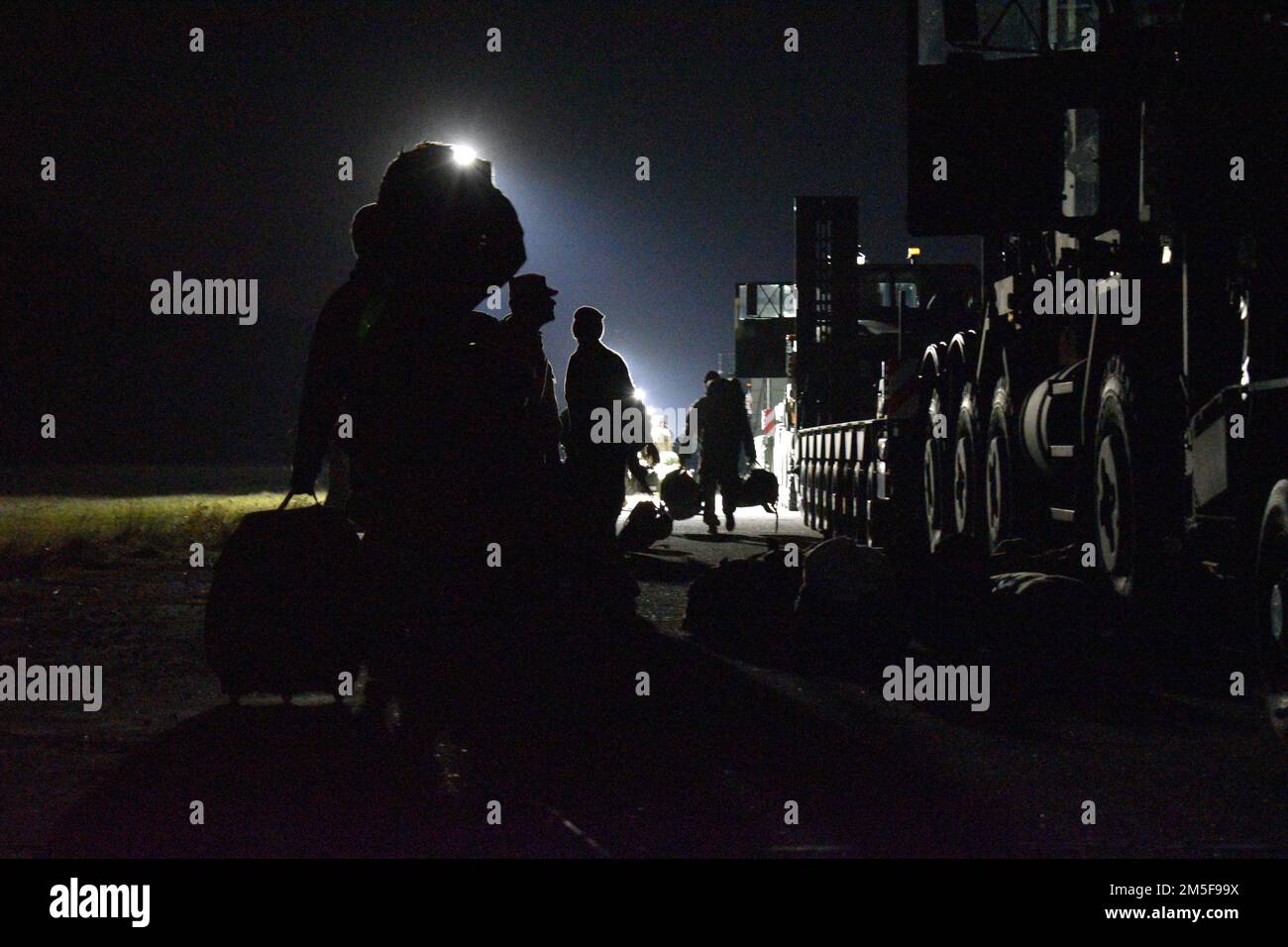 Soldiers with the 96th Heavy Equipment Transportation Company, 49th ...