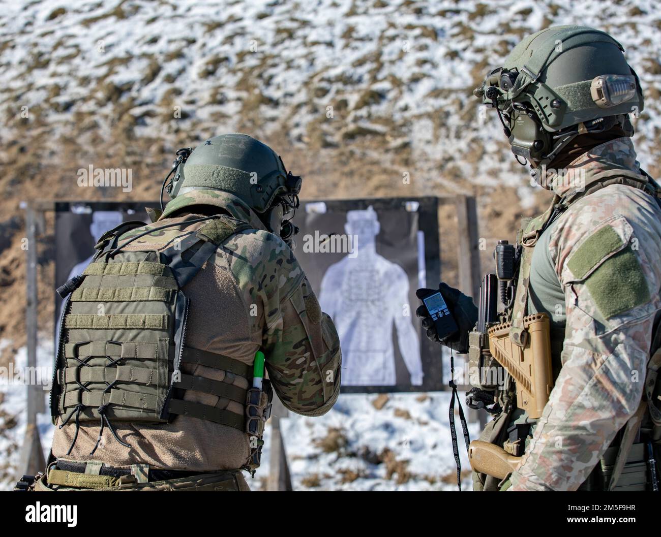 Lithuanian Special Forces undergo timed range evaluations during a ...
