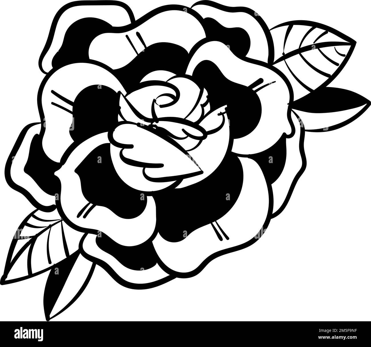 flower tattoo design Stock Vector Image & Art - Alamy