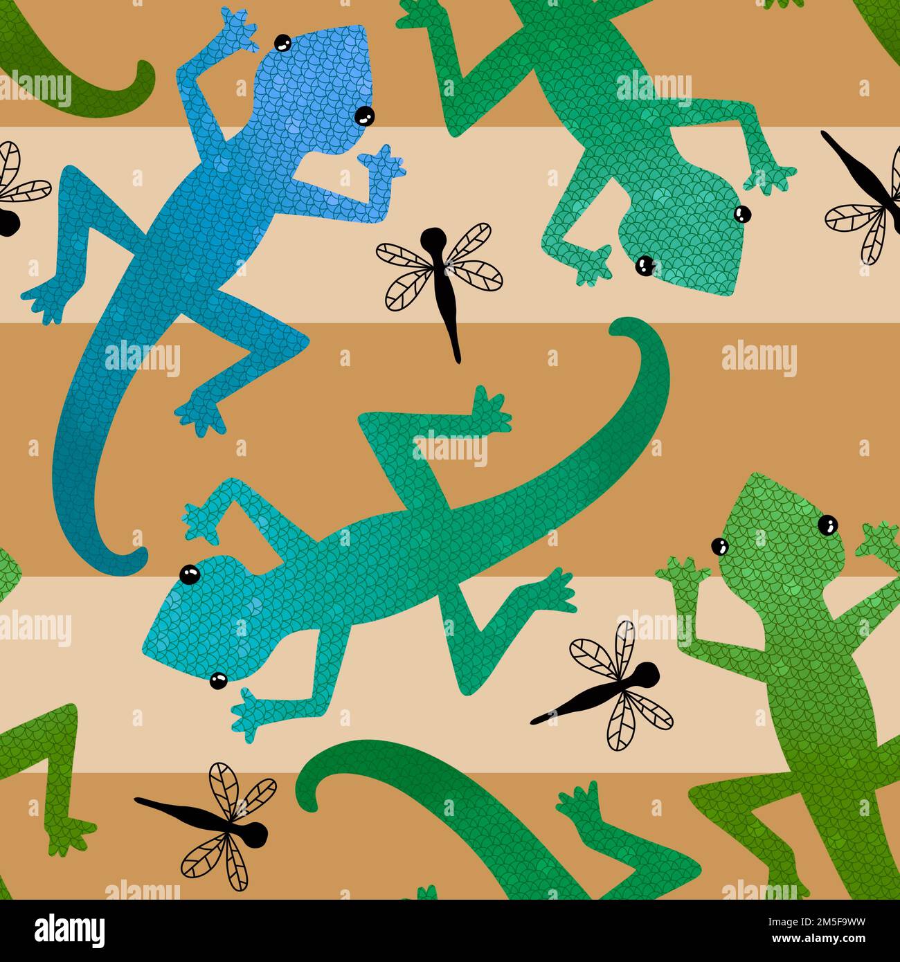 Printable Lizard Pattern
