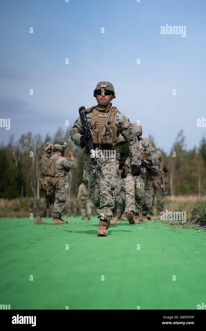 U.S. Marine Corps Lance Cpl. Eric Gonzalez, a rifleman with 3d ...