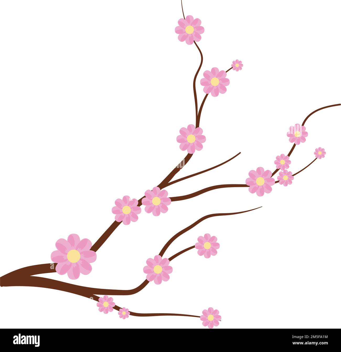 flower sakura tree design Stock Vector Image & Art - Alamy