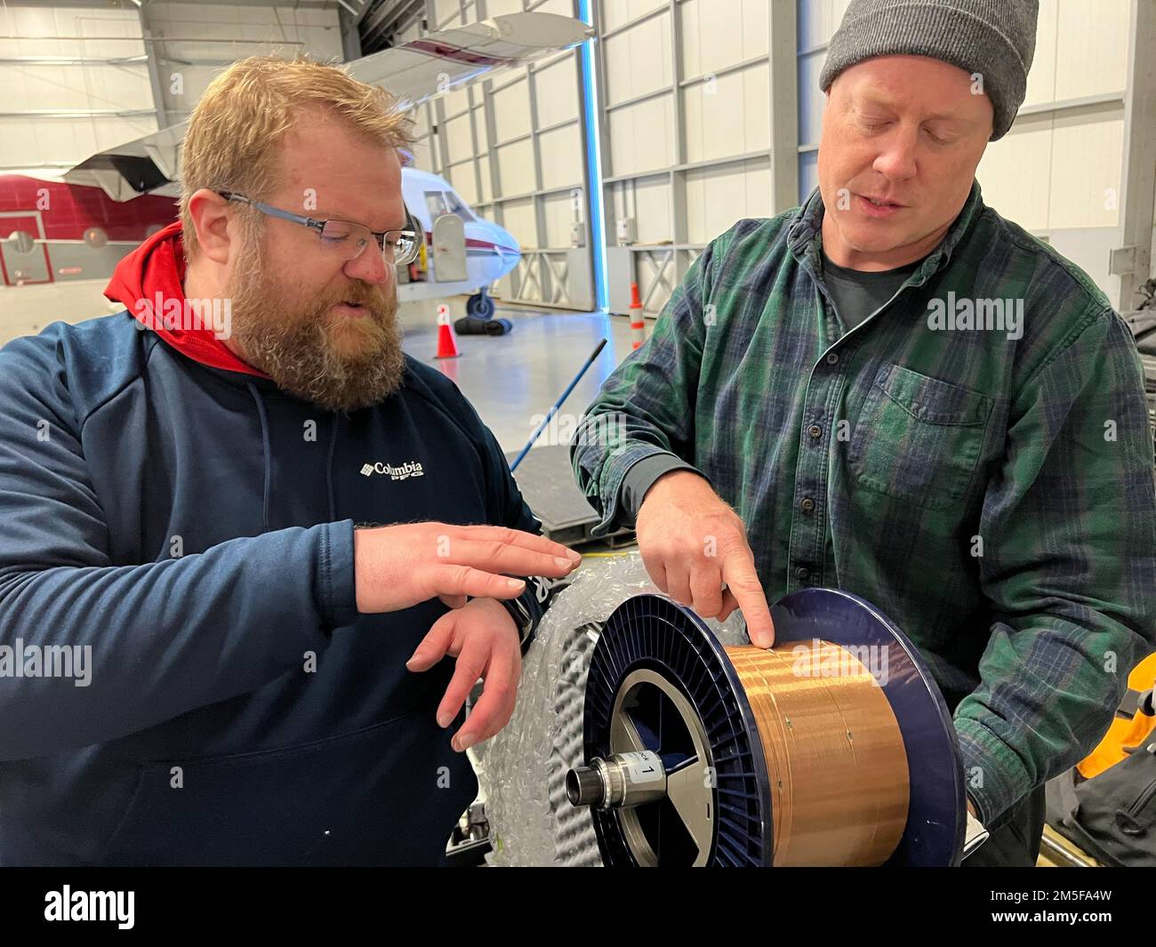 PRUDHOE BAY, ALASKA (March 11, 2022) - Ben Evans, left, and Dave ...