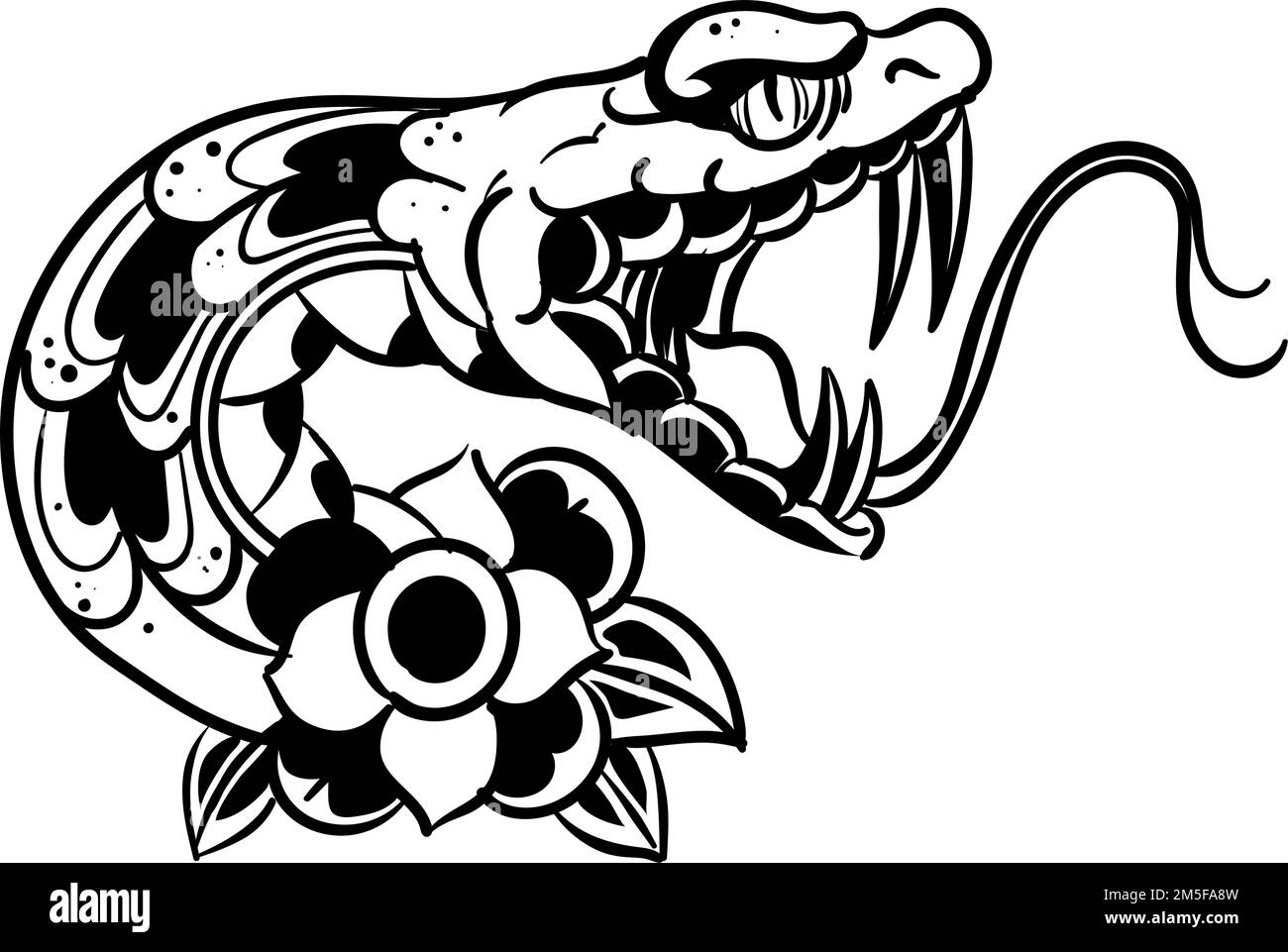 Snake viper amphibian animal Cut Out Stock Images & Pictures - Alamy