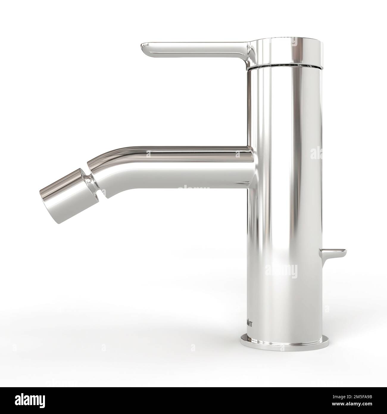 A 3D illustration of a metal Tap isolated on a white background Stock ...
