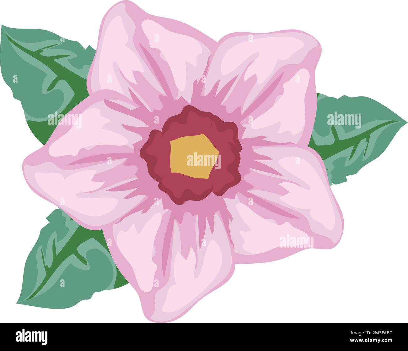 cute pink flower Stock Vector Image & Art - Alamy