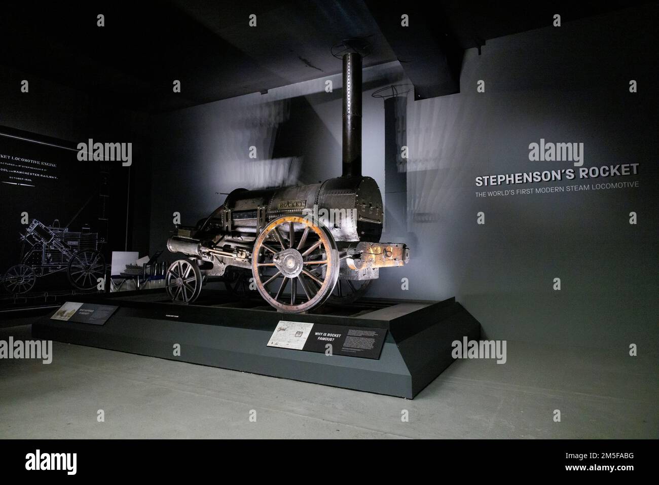 Stephenson's Rocket, the original and world’s first modern steam ...