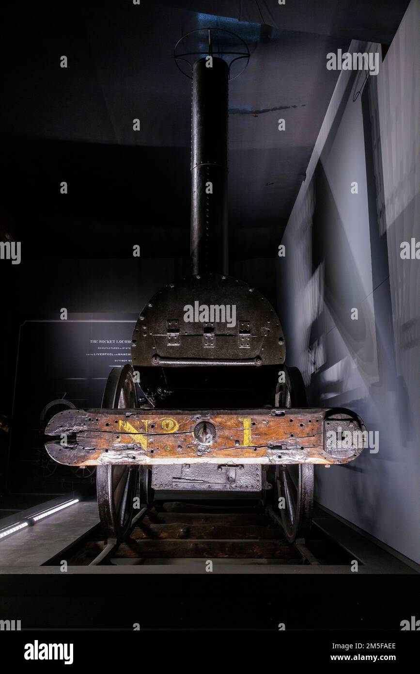 Stephenson's Rocket, the original and world’s first modern steam ...